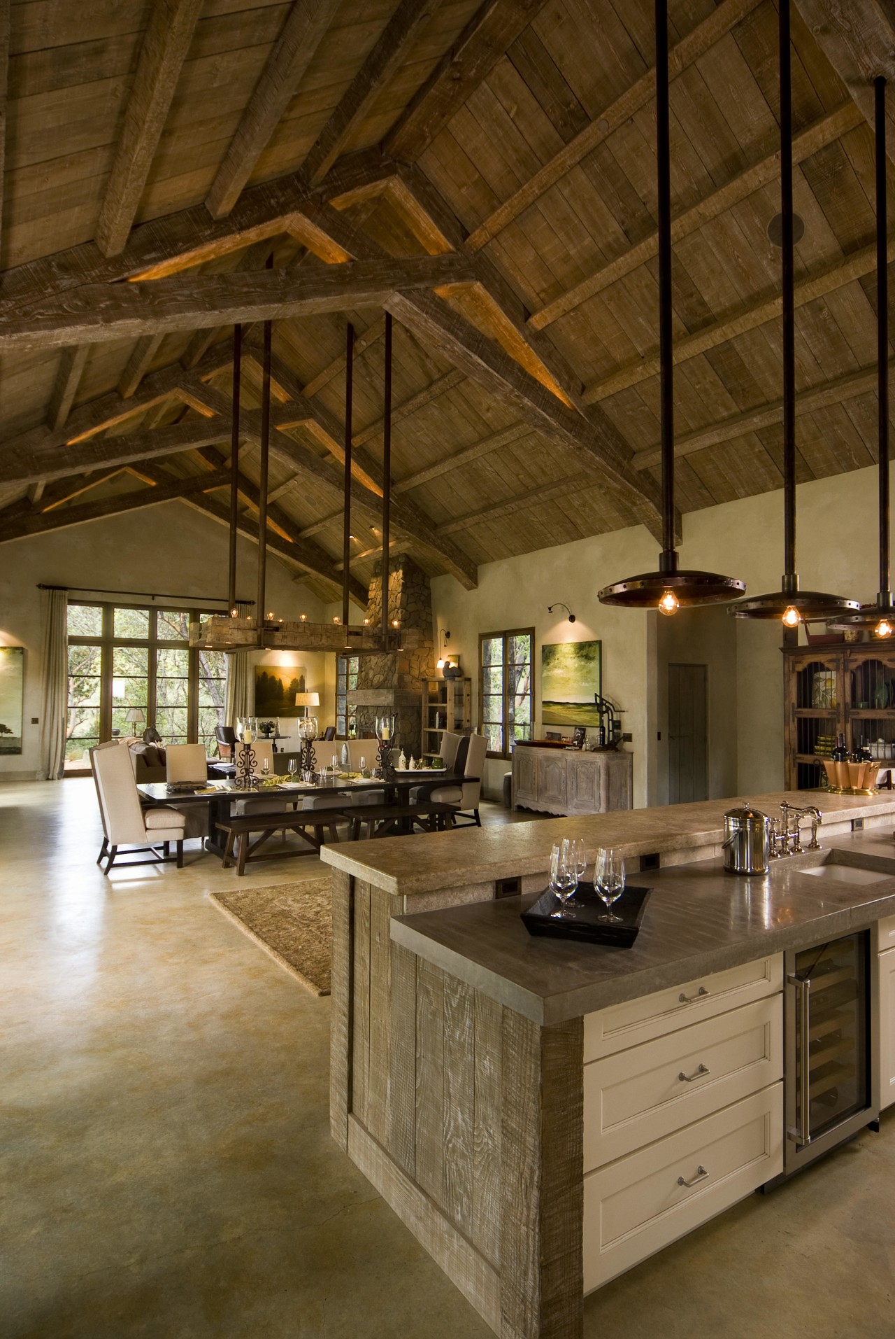 French Provincial Kitchen In Barn Style House Trends