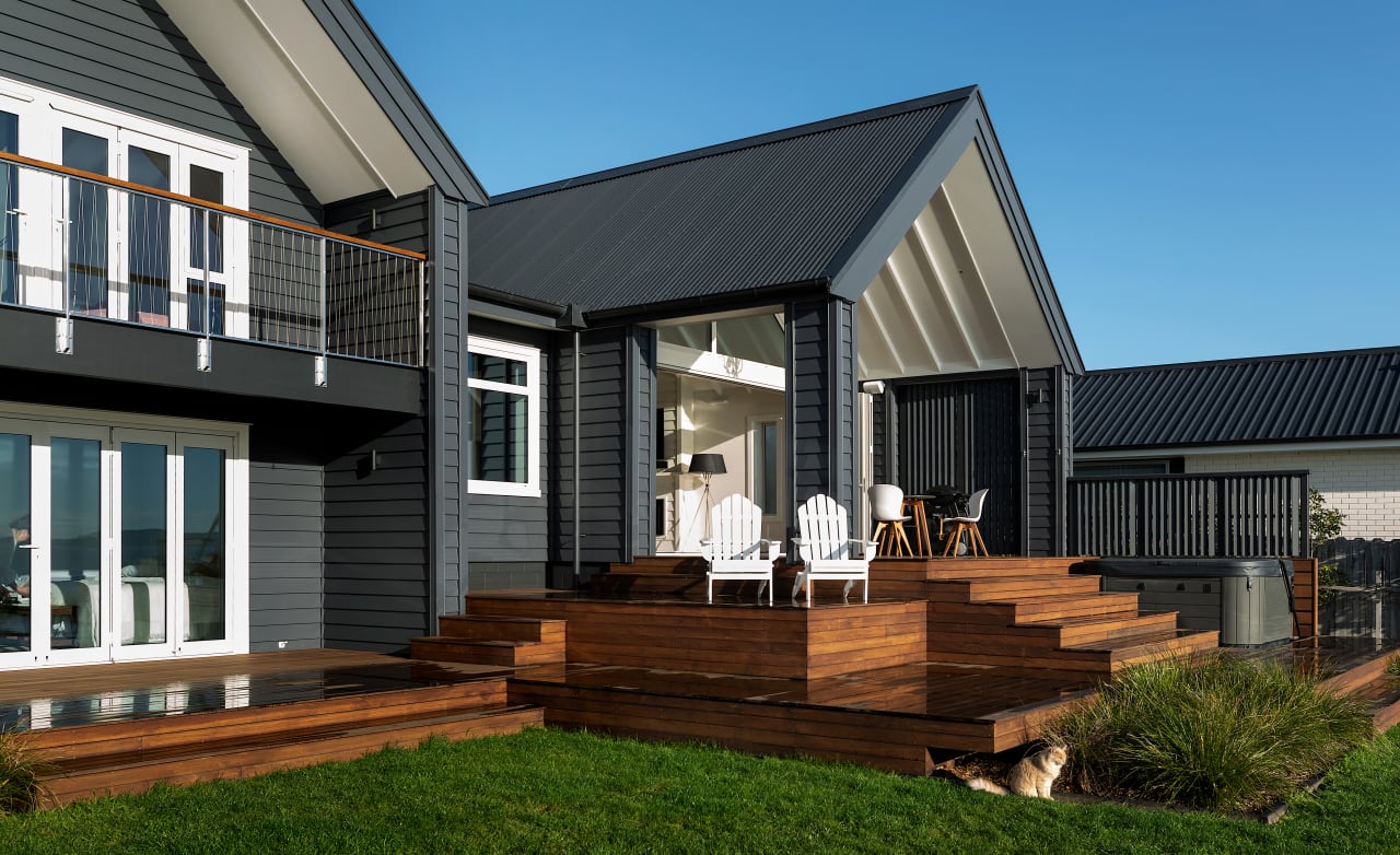 White Cladding Deck