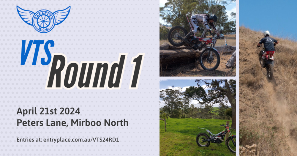 VTS Rd 1 Entries now open | Peter Lane, Mirboo… | Trials Australia