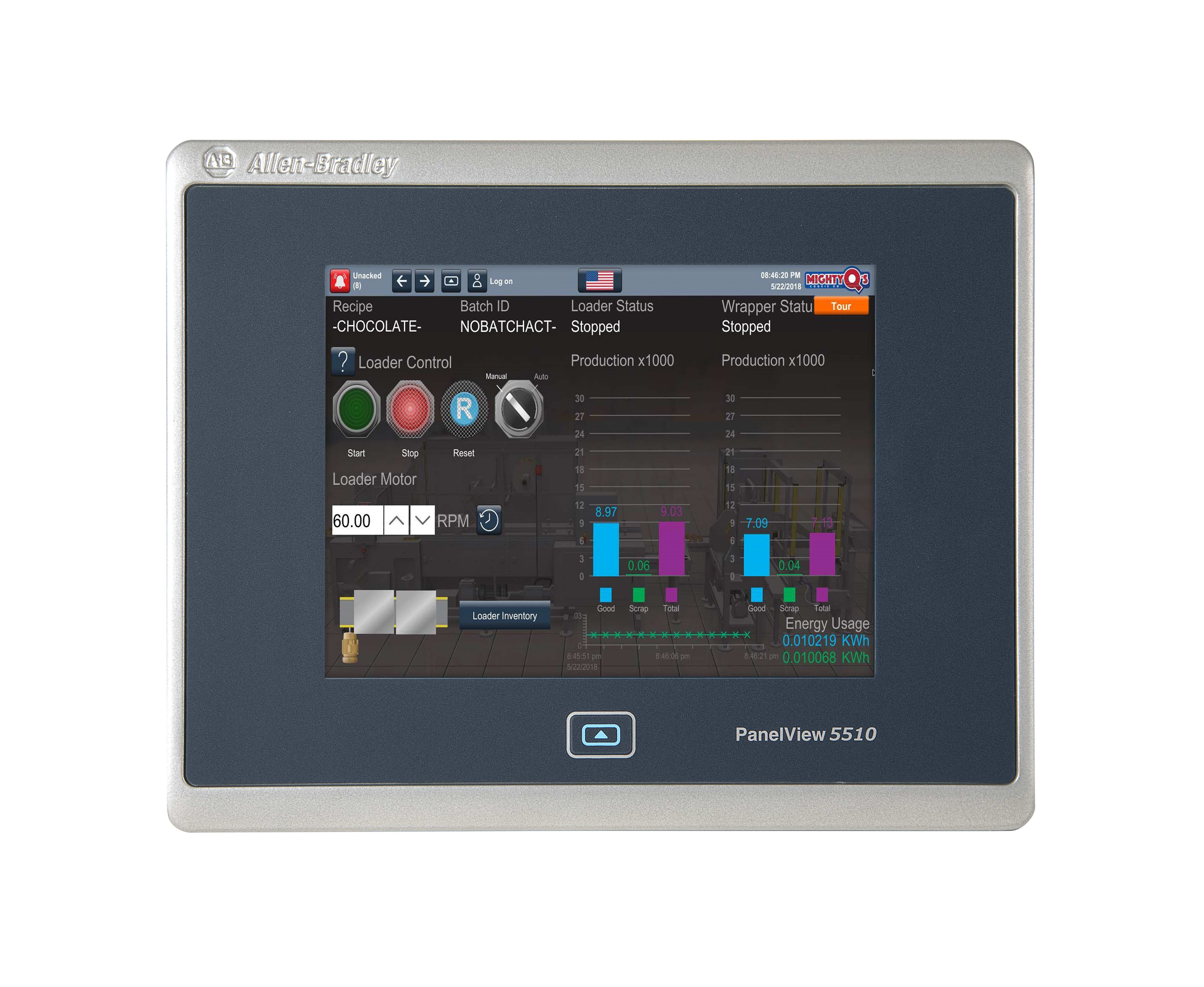 PanelView 5510 7 in. Graphic Terminal Triple-S