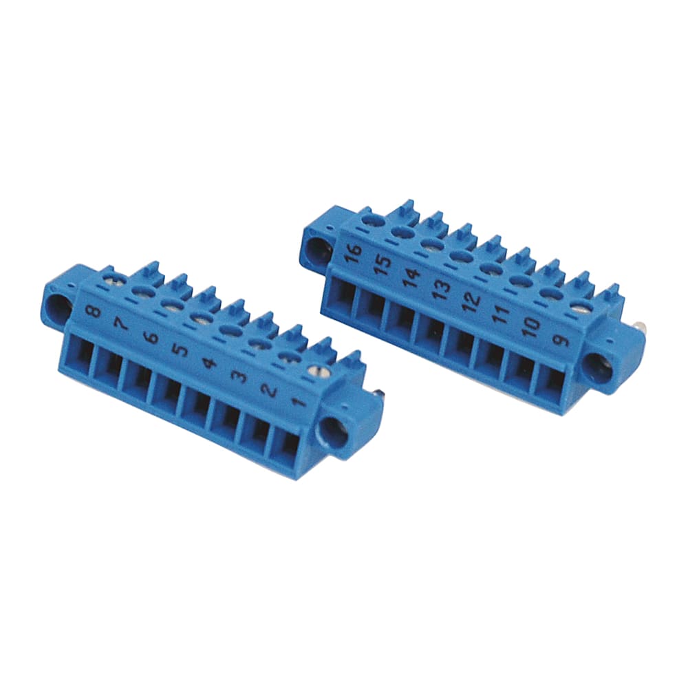 Intrinsically Safe Terminal, 2 x 8-Pole, Screw Triple-S