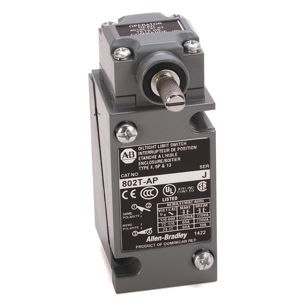 Limit Switch, NEMA Type 4 and 13 Oiltight Construction Triple-S