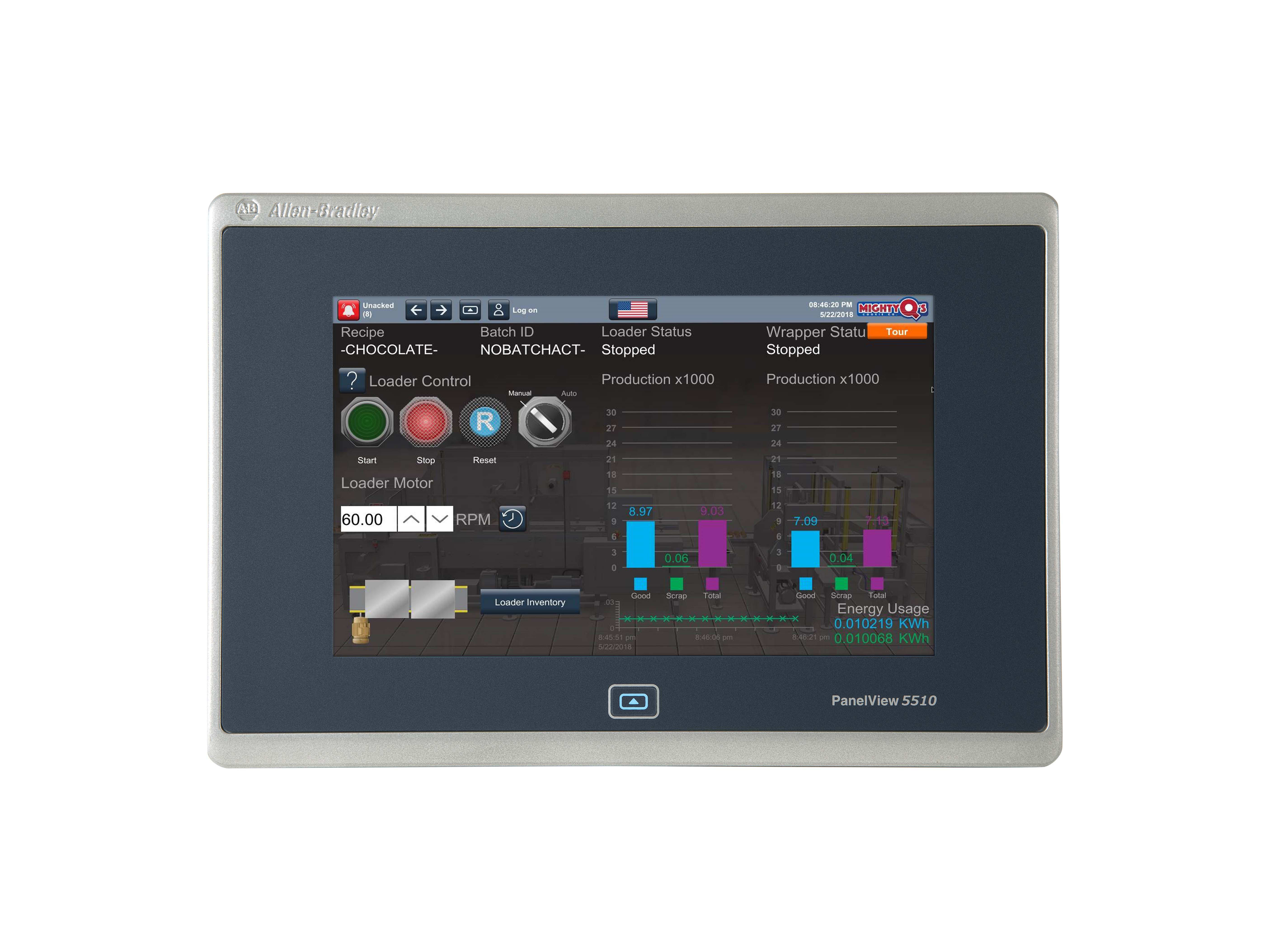 PanelView 5510 9 in. Graphic Terminal Triple-S