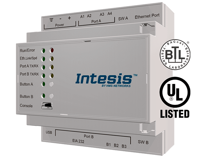BACnet IP & MS/TP Client to Modbus TCP & RTU Server Gateway Triple-S