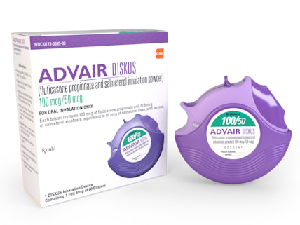 Advair Diskus 250-50mcg/Act 60 Dose Inhaler | Cost Plus Drugs