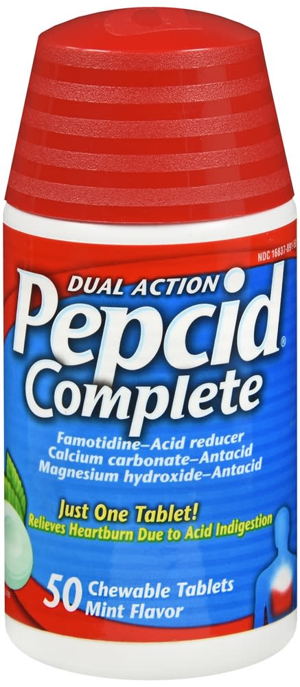 Pepcid Complete Chewable Tablets Mint Flavor | Optum Store