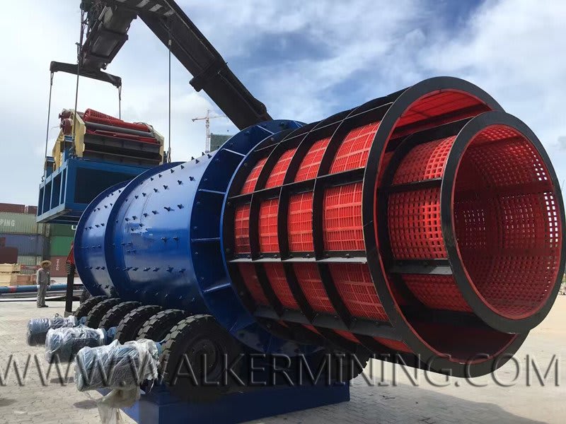 Trommel Scrubber Customized by Walker mining manufacturer - walker