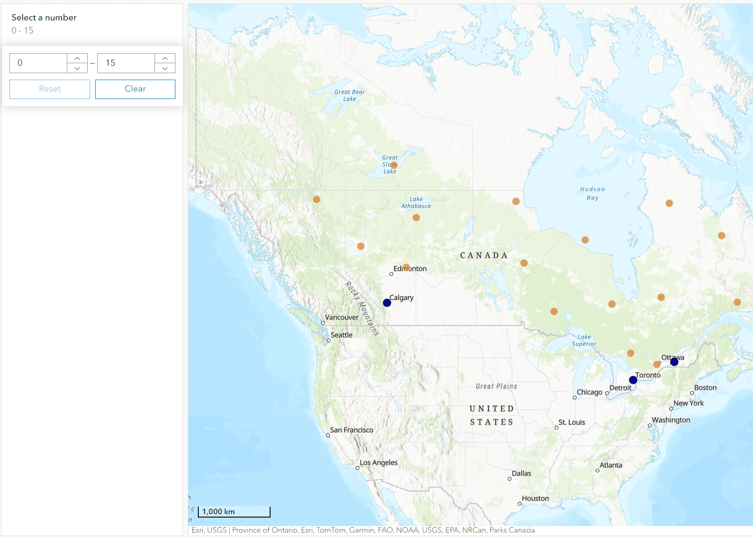 How to Use the Number Selector to Filter Multiple Layers in Your Dashboard