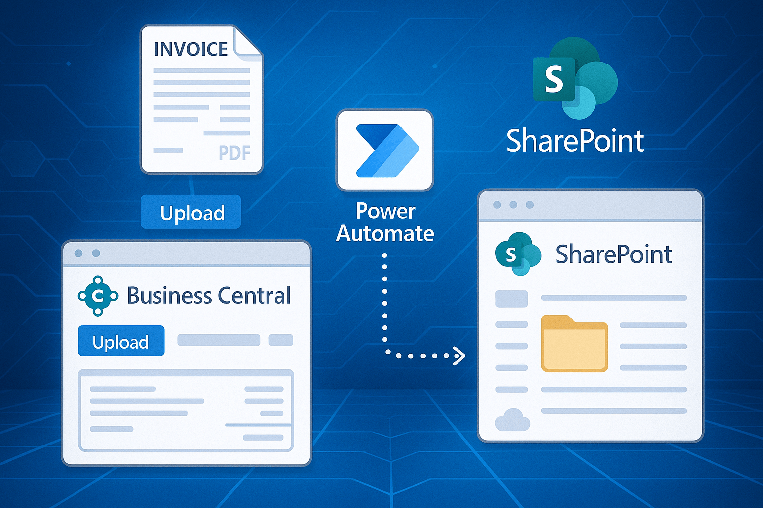 Sync Invoices in D365 BC with SharePoint & Power Automate