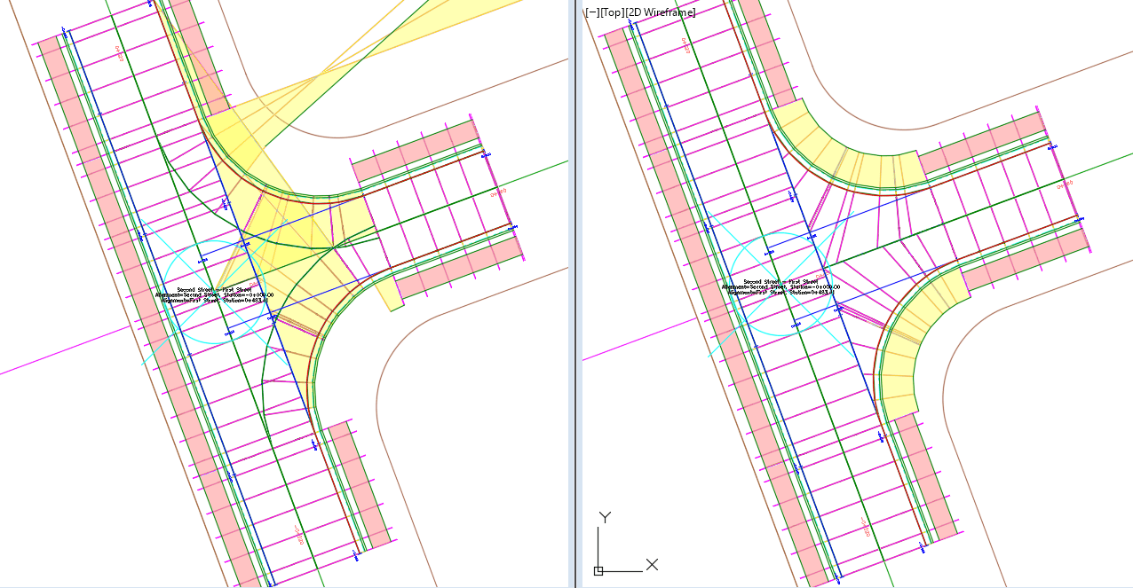Twisted Civil 3D Intersections: Curb Returns & Generic Links