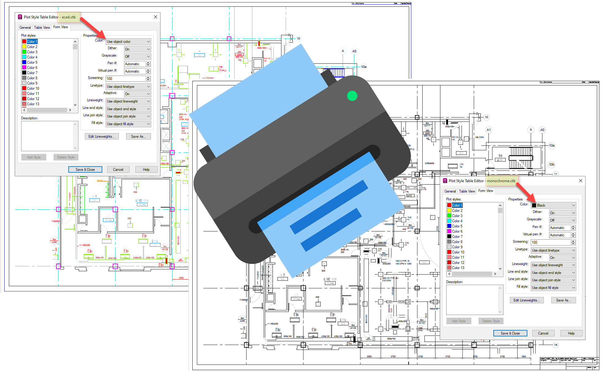 AutoCAD Tip: having fun with plotting configuration options and layer overrides