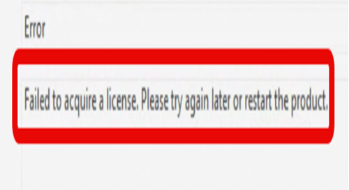 Vault Job Processor–Failed to acquire a license