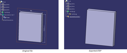 CATIA V5: Exporting STEP & IGES files