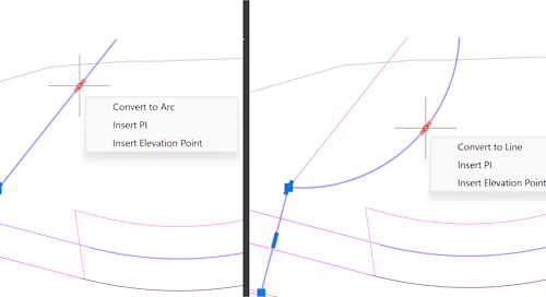 Grip Edits for Feature Lines in Civil 3D