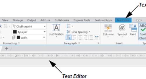 Adding Text in AutoCAD