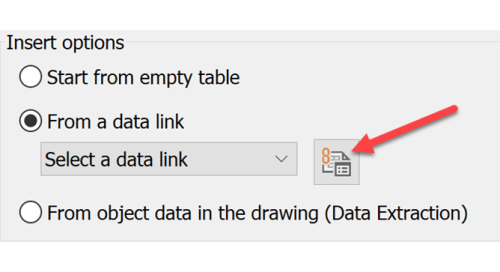 Linking Tables in AutoCAD