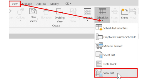 Simplify View Management with Revit’s View List Feature