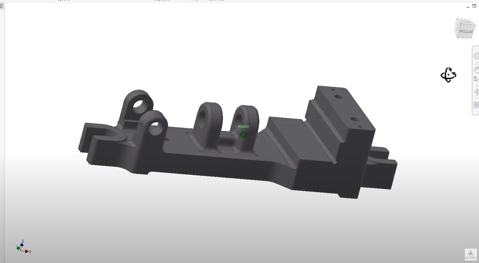 Orbiting Models in Autodesk Inventor