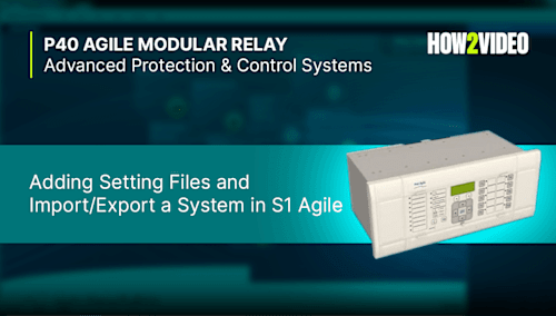 P40 Agile - Adding Setting Files and a System in S1 Agile