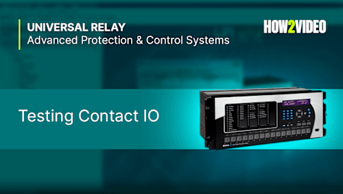 Multilin Universal Relay - Test Contact I/O