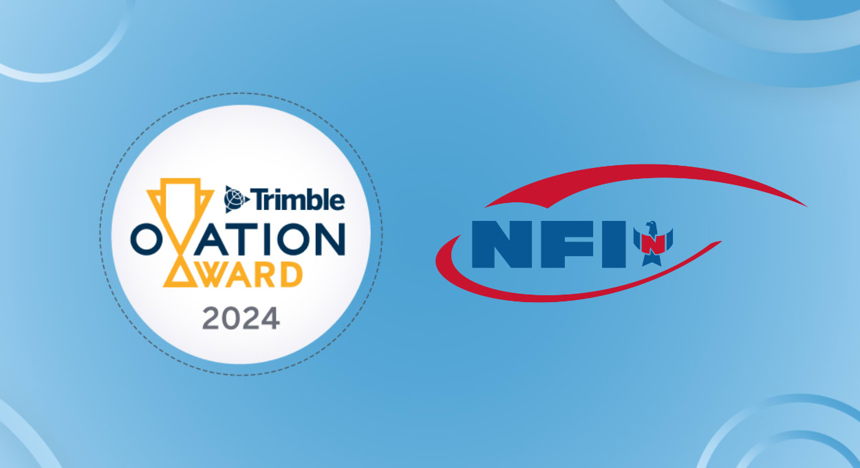 Trimble celebrates NFI with 2024 Trimble Ovation Award for collaboration