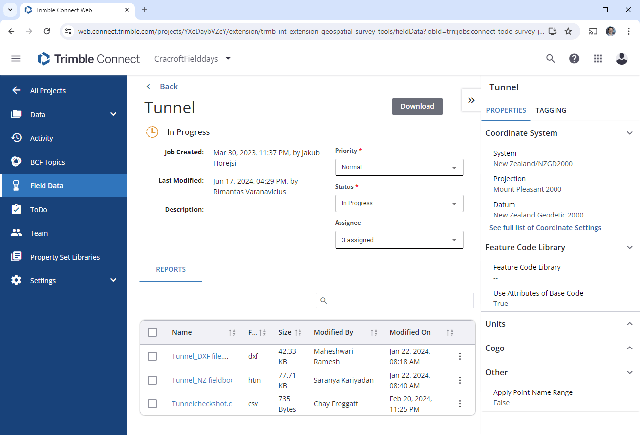 Streamline field data with Trimble Connect Field Data extension