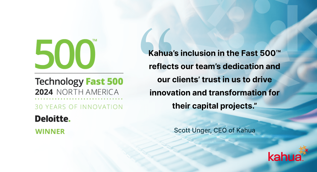 Kahua Ranks Among North America’s Fastest-Growing Companies on 2024 ...