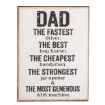 Send Dad Metal Sign in Edmonton, Westmount, AB - Awesome Blossom