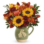 Send Autumn Acorn Pitcher by Teleflora in Iowa City, IA - Sueppel's Flowers