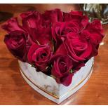 Send red roses in heart shape box in New Rochelle, Westchester, NY ...