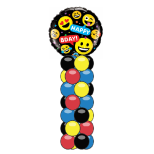 Smiley Birthday Mini Balloon Column - Send to Winnipeg, MB Today!