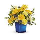 Send Teleflora's Golden Blue Bouquet in Price, UT - Love Floral