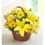 Send Basket of Sunshine™ with Roses in Hagerstown, MD - TG Designs