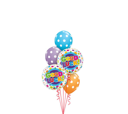 Good Luck Classic Balloon Bouquet - Send to Winnipeg, MB Today!