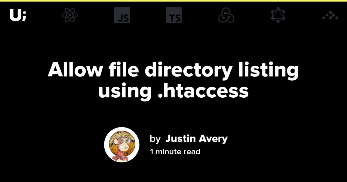 Allow file directory listing using .htaccess
