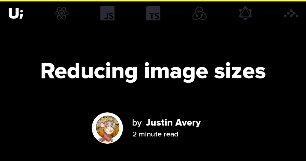 Reducing image sizes