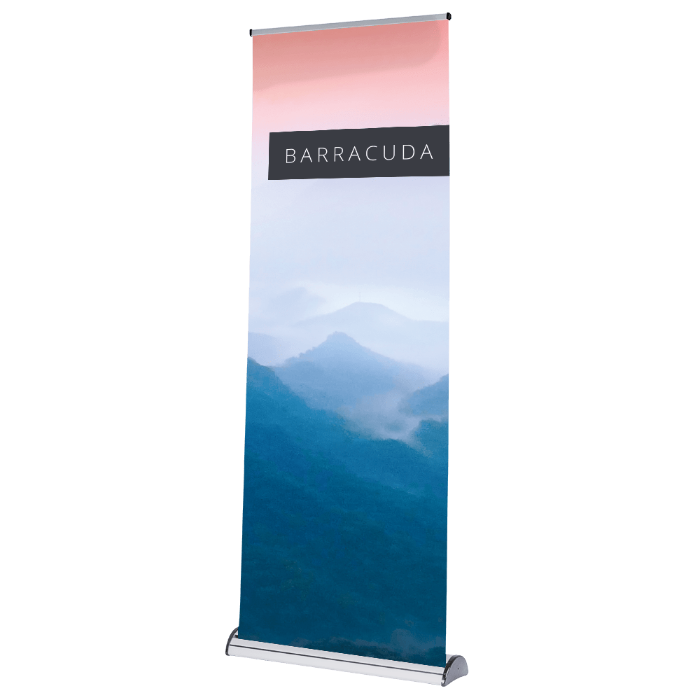 Ultima Displays. Barracuda roller banner| Premium pull up display solution