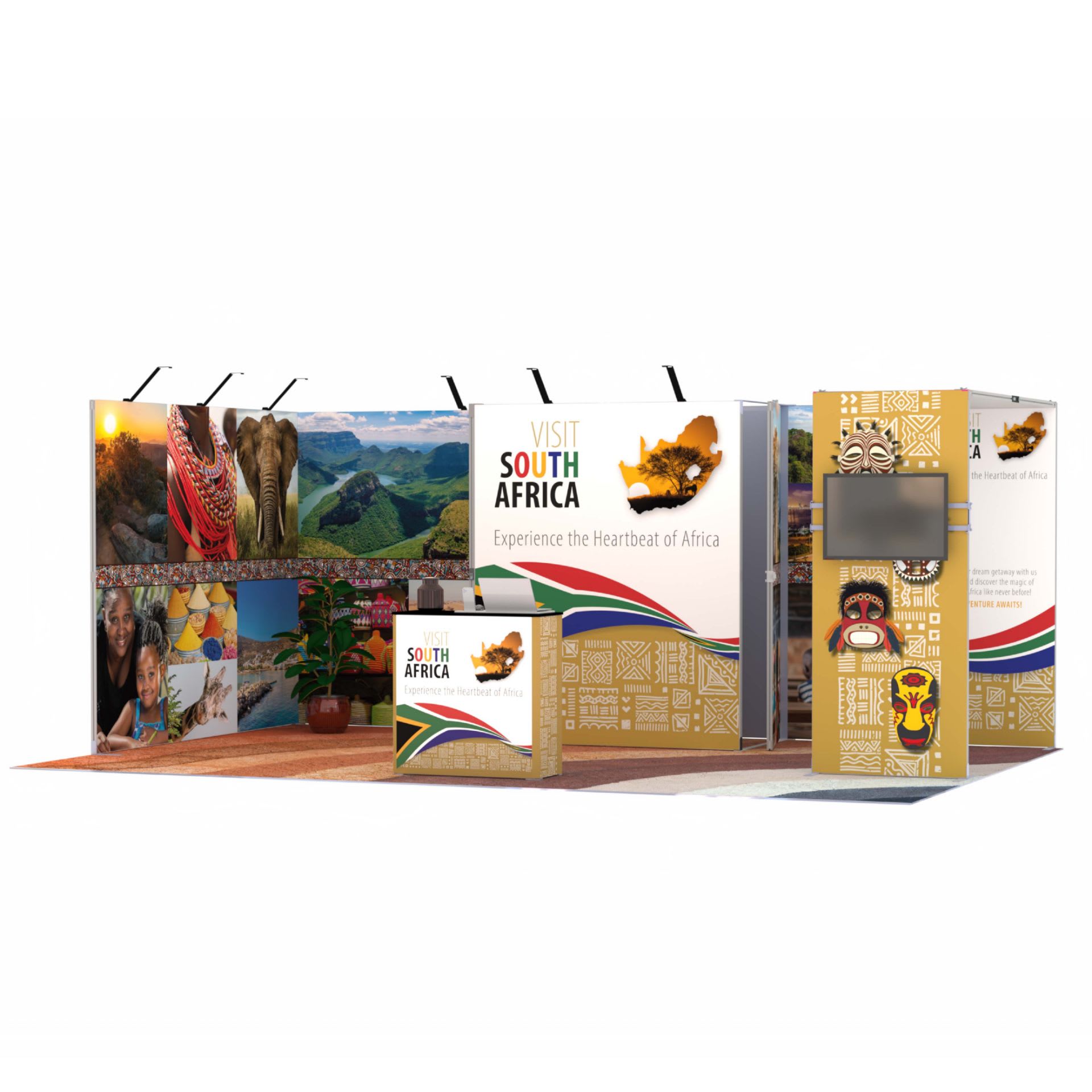 Ultima Displays. FASTFRAME™ 24M² Stand