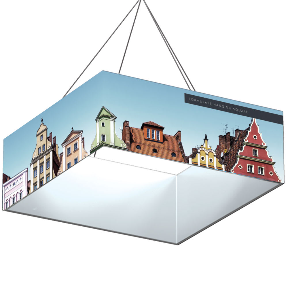 Ultima Displays. Formulate Square Hanging Structure