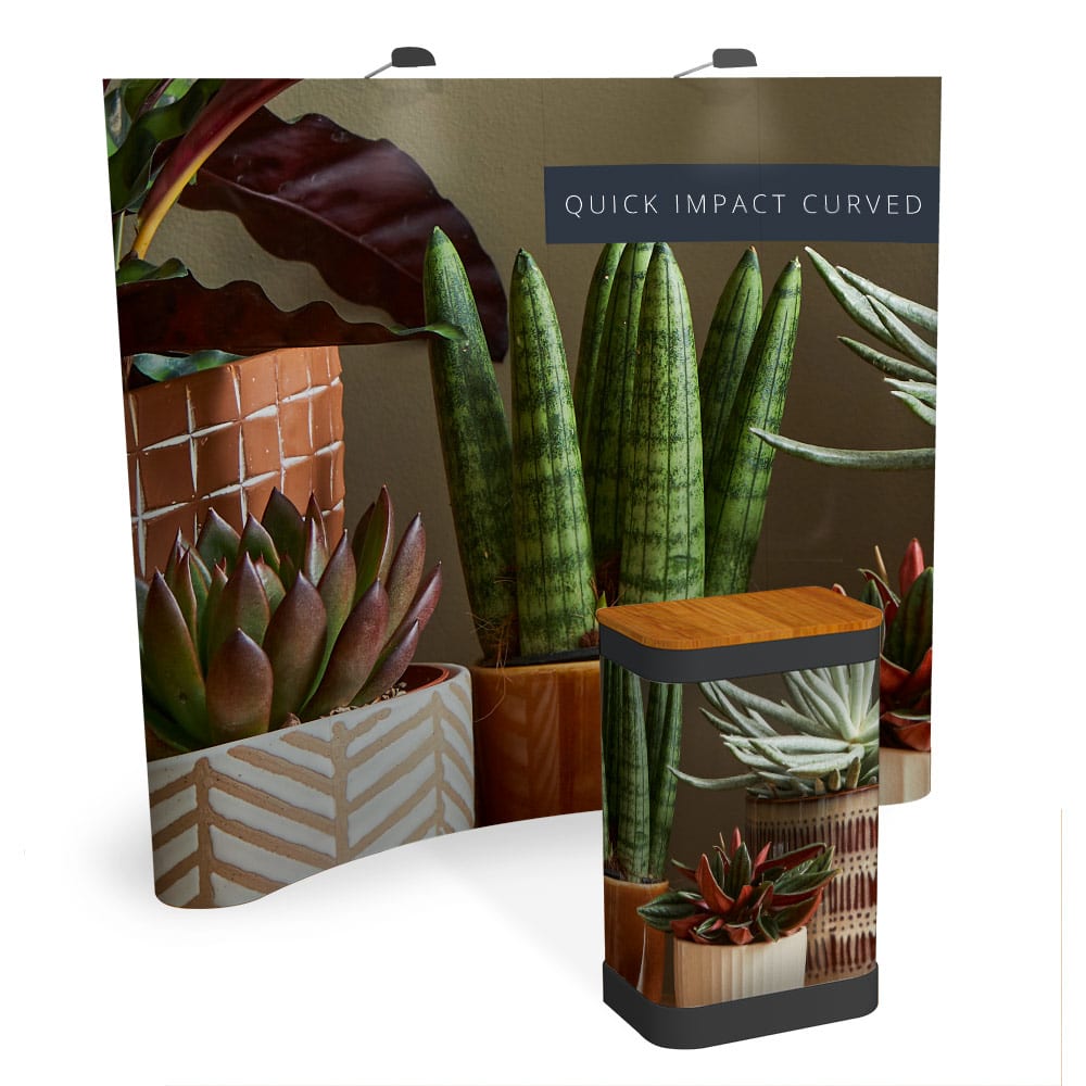 Ultima Displays. Impact Pop-up Curved Bundle