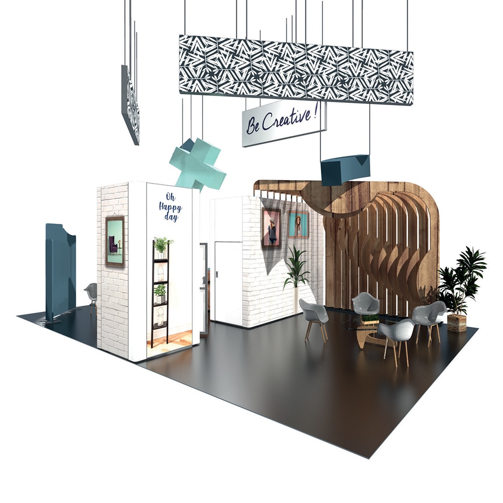 Ultima Displays. Vector Custom Stand 60m² - Design 1