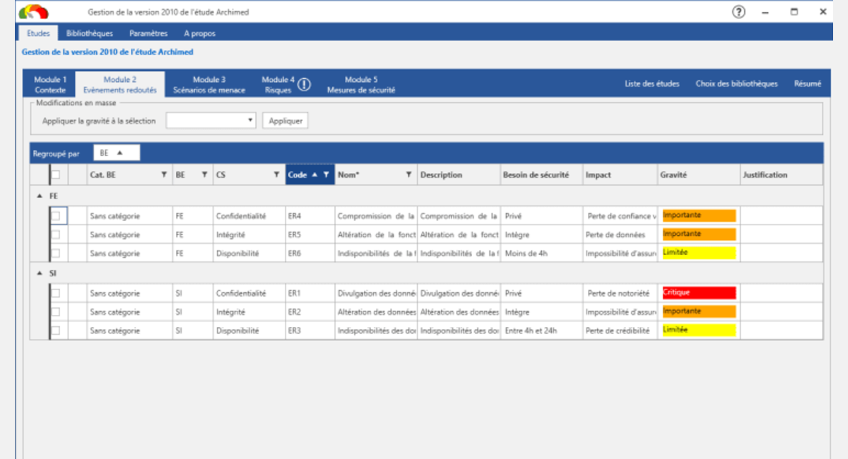 Risk management - simplification et industrialisation de la méthode EBIOS