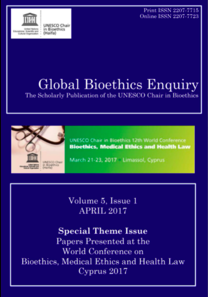 International Chair in Bioethics, Department of Education