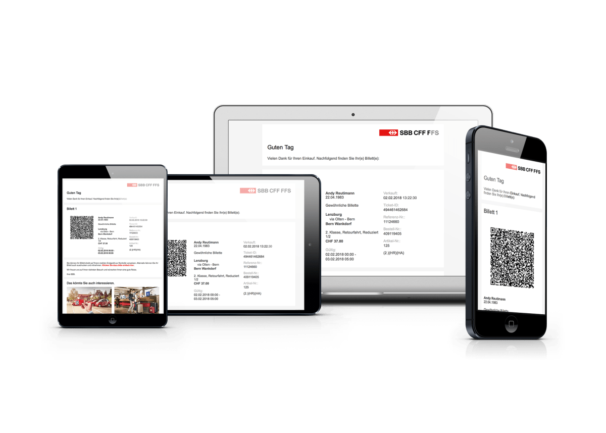 Die E-Mail-Reisetickets der SBB mit Inxmail Commerce – Unic