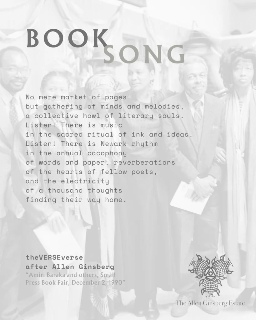 BOOK SONG, after Allen Ginsberg, “Amiri Baraka and others, Small Press ...