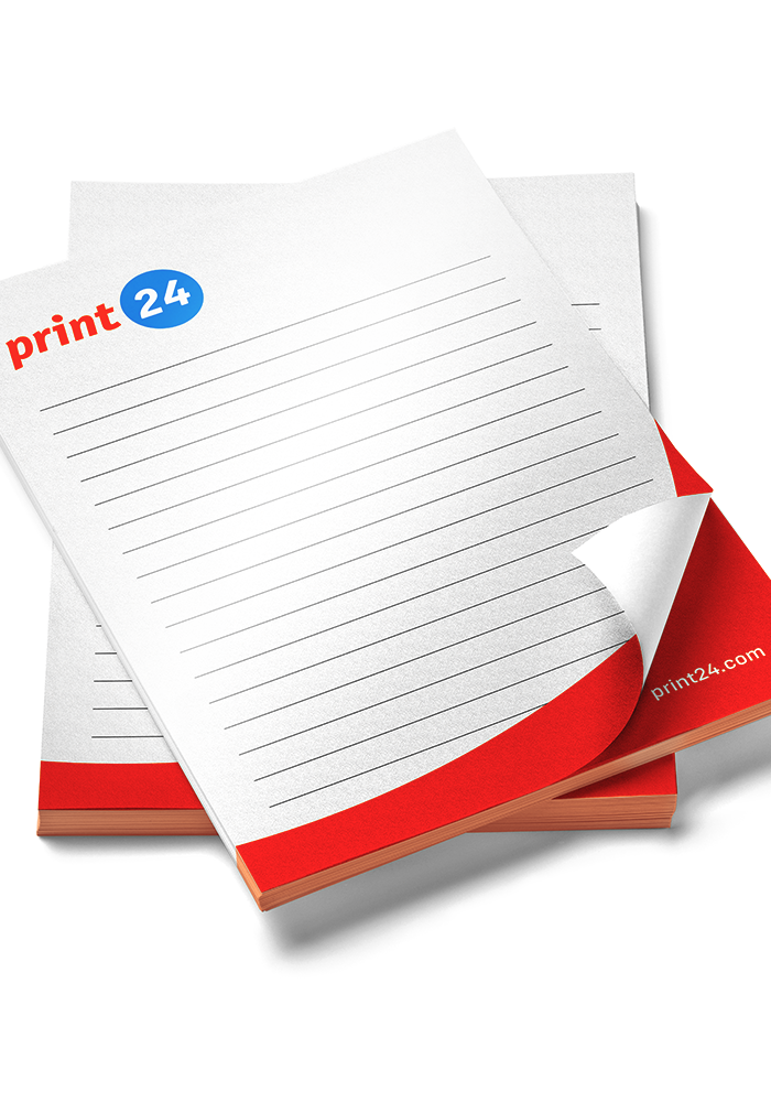 Print notepads without cover sheet - customise notepads without cover ...