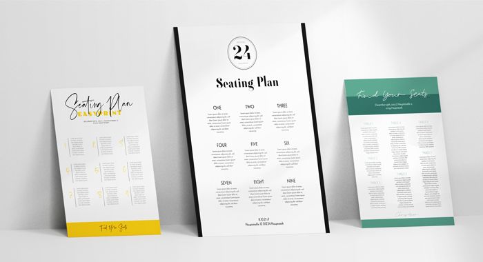 Design bordplaner online med gratis designskabeloner!