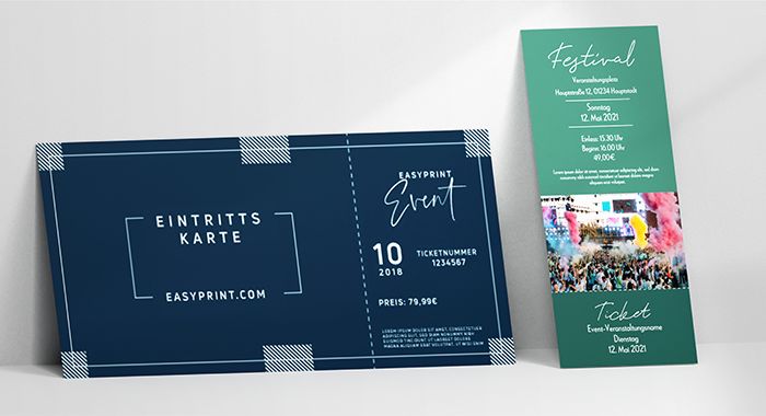 Designa inträdesbiljetter online med gratis mallar!