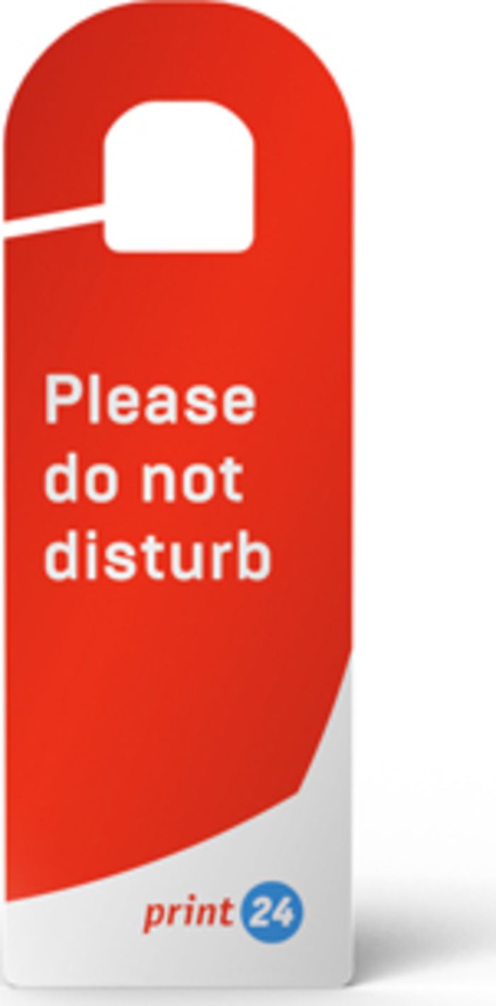 Impression accroche-porte personnalisé | Imprimerie en ligne print24