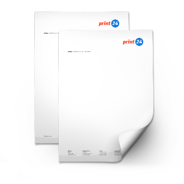 Hoja de carta DIN A4 impreso a bajo coste en print24